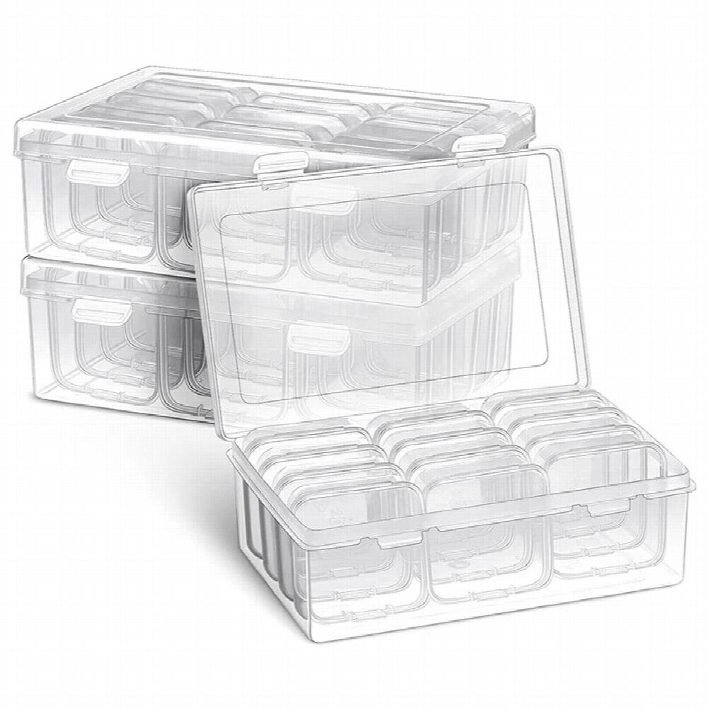 Clear Plastic Storage Cases Small Beads Organizer Container Transparent ...
