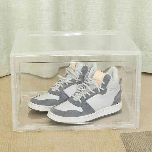 Fold Plastic Shoes Case Thickened Transparent Drawer Case Plastic Shoe ...