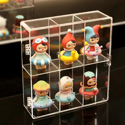 6 Doll Storage Box Eco-Friendly Organizer Case For Little Toys ...