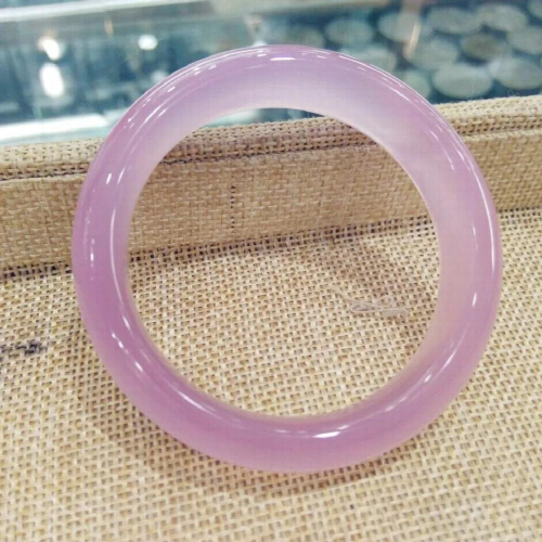 Natural 100% real chalcedony agate jade bangle flat bar jadeite bangle ...