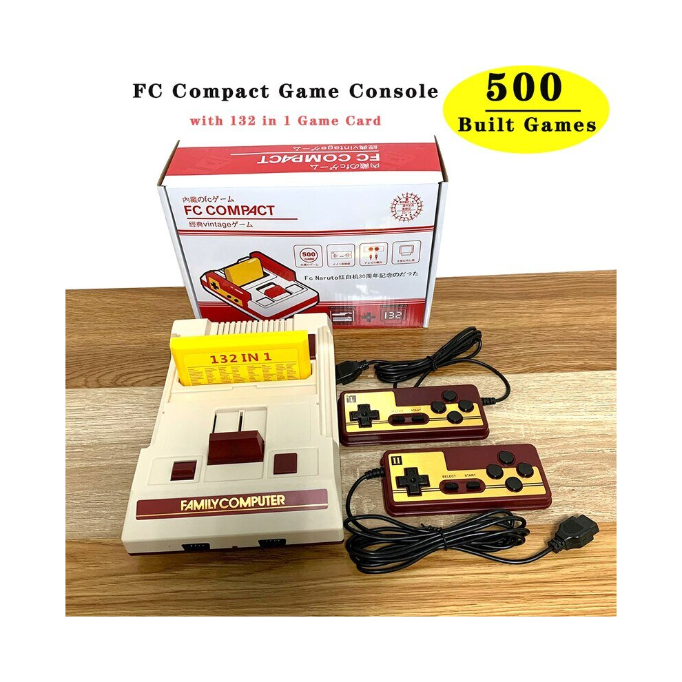 8 Bit Video Game Console Built in 500 Classic Games Family Computer TV ...
