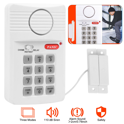 Wireless Security Keypad Home Door Garage Siren Office Alarm System on ...