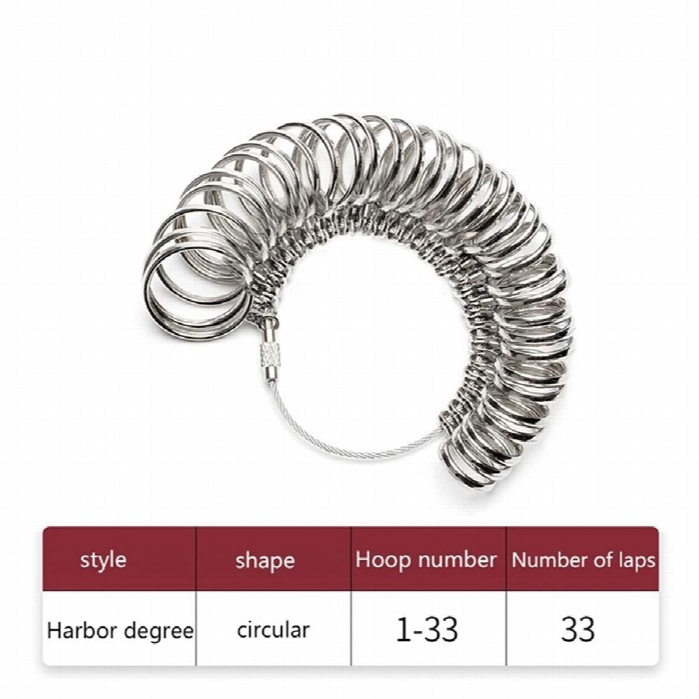 Ring Sizer Measurement Scales Kit Tools Men Finger Ring Sizes Gauge Set ...