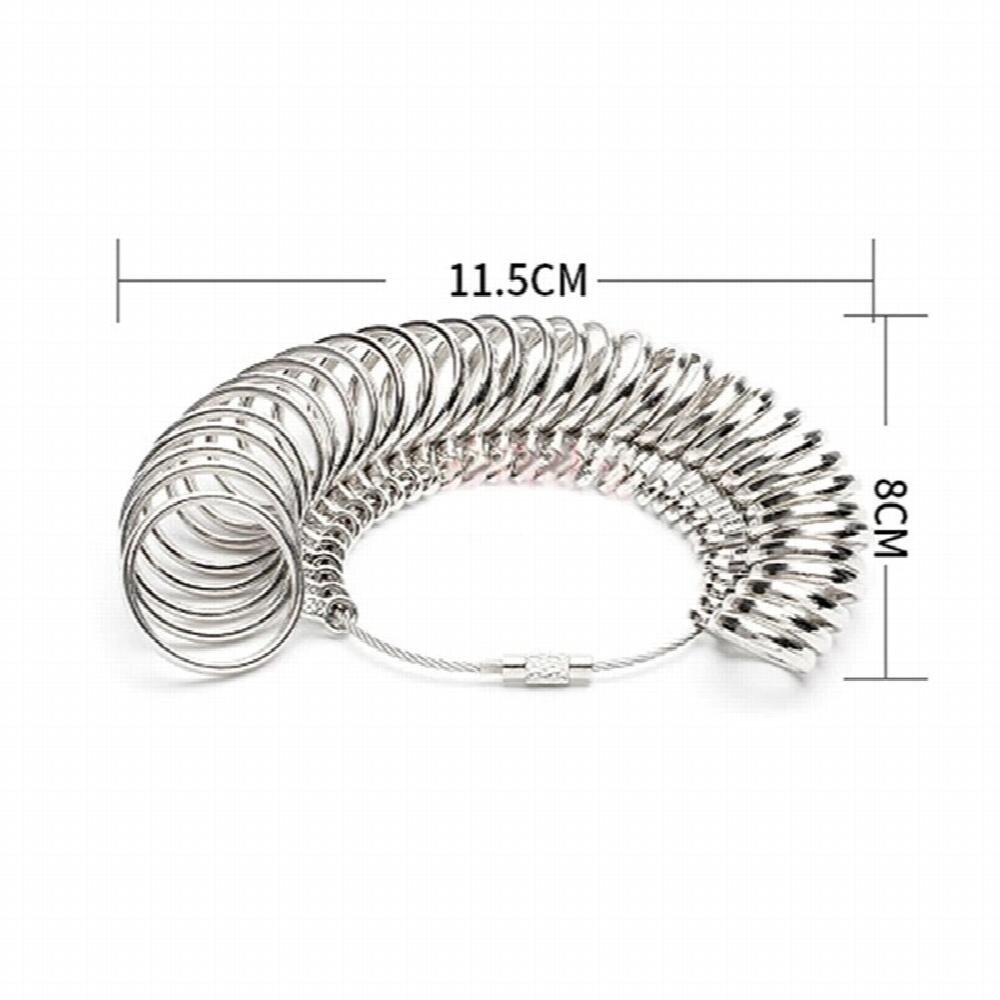 Ring Sizer Measurement Scales Kit Tools Men Finger Ring Sizes Gauge Set ...