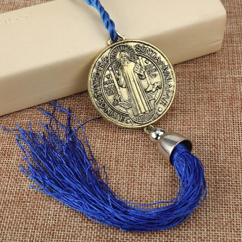 Catholic Exorcism St. Benedict Tassel Pendant Religious Women Men Car ...