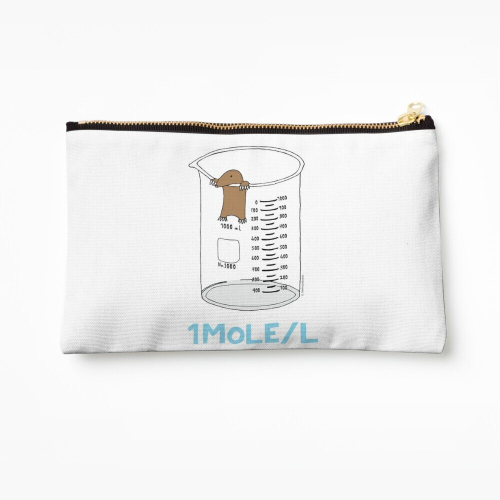Makeup Bag Chemistry 1 Mole per Litre for Mole or Avogadro's Day ...