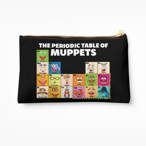 Makeup Bag The Muppets Periodic Table Of The Muppets Cosmetic Organizer ...