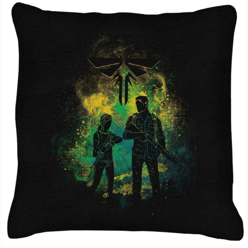 The Last Of Us Joel And Ellie Outline Cushion 18"x18" on OnBuy