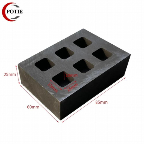 Square Shape High Purity Graphite Form Ingot Bar With 250g Ceramic Bowl ...