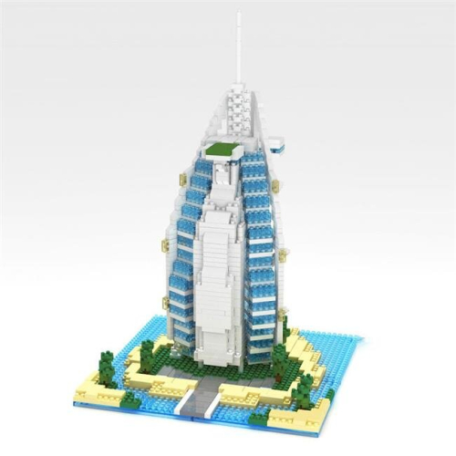 Burj Al Arab Hotel in Dubai Micro Blocks Set on OnBuy