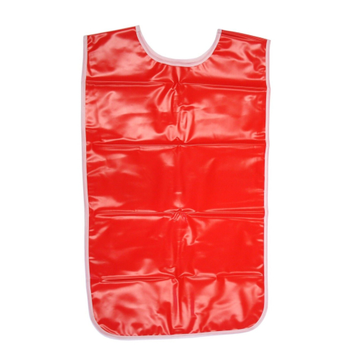 Childrens Red PVC Painting Tabard Waterproof Apron Wipe Clean Art Craft ...
