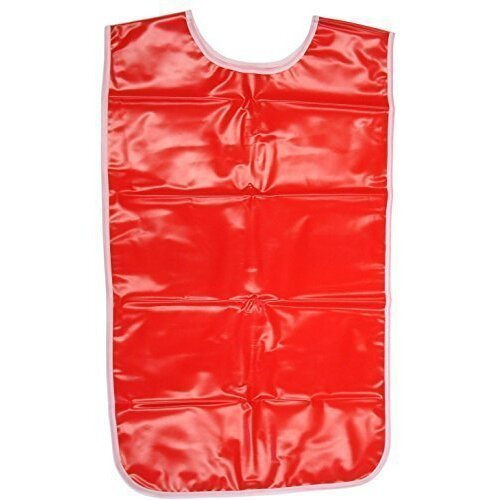 Childrens Red PVC Painting Tabard Waterproof Apron Wipe Clean Art Craft ...