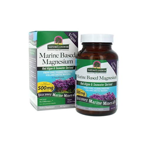 Nature's Answer Marine Based Magnesium, Super Concentrated 500Mg, Plant ...
