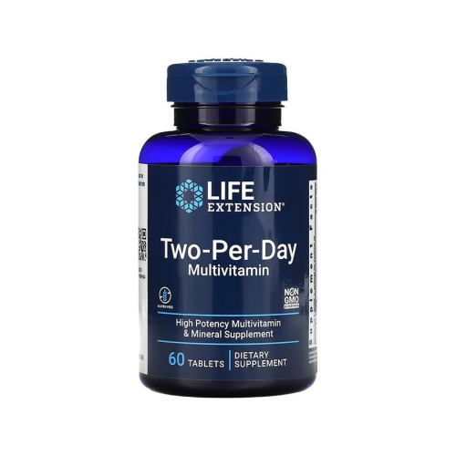 Life Extension Two-Per-Day Tablets Super-Potent Multivitamin & Mineral ...