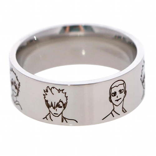 Haikyuu!! Anime Stainless Steel Rings Japanese Style Animation Cosplay ...