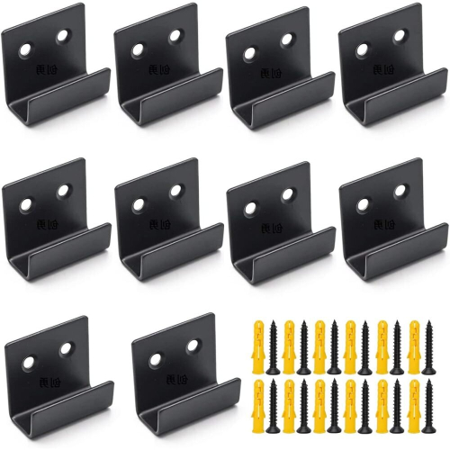 10Pcs U Angle Bracket Stainless Steel Wall Hook For Mirrors Pictures ...