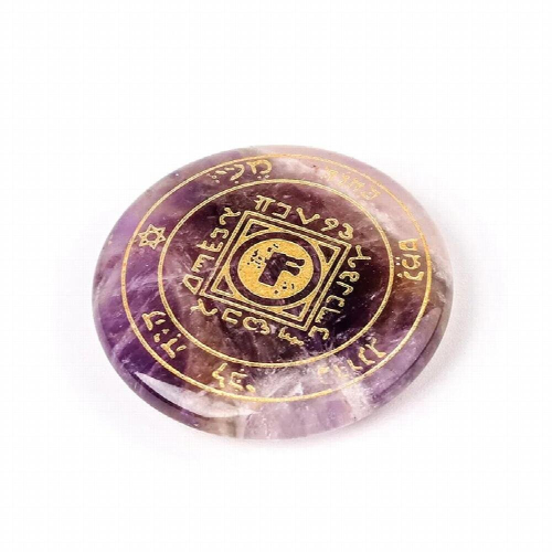 1 Piece natural stones carving Solomon Symbol Balancing pendulum reiki ...