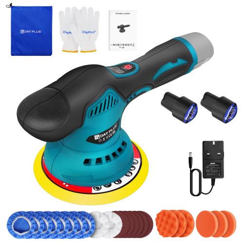 Cordless Car Buffer Polisher - 6 Inch Portable Polishing Waxer Machine ...