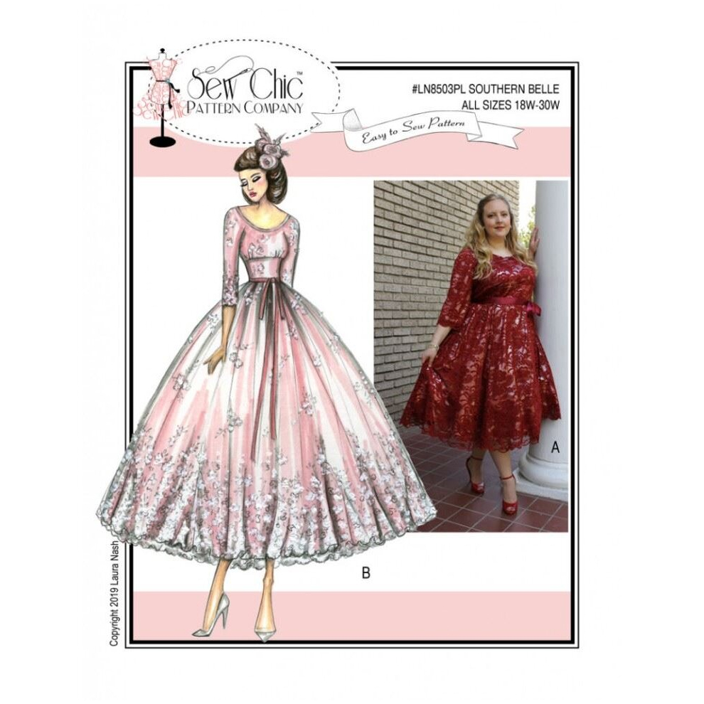 Sew Chic Sewing Pattern Southern Belle Women Sizes 18W-30W on OnBuy