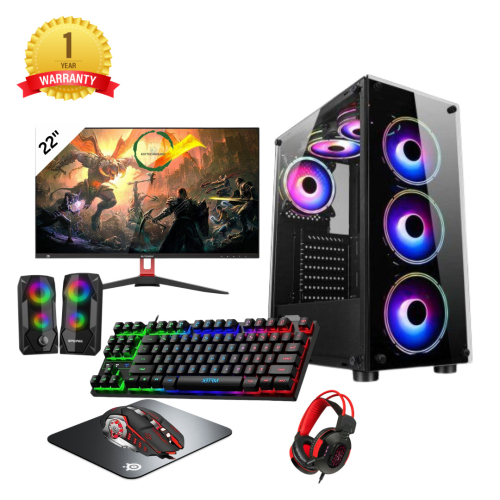 Fast Gaming Intel i5 16GB RAM 1TB HDD& 128GB SSD GT730 4GB 22" Monitor ...