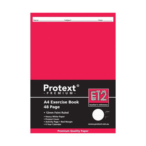 Protext A4 Ruled E12 Exercise Book 48pg 12mm on OnBuy