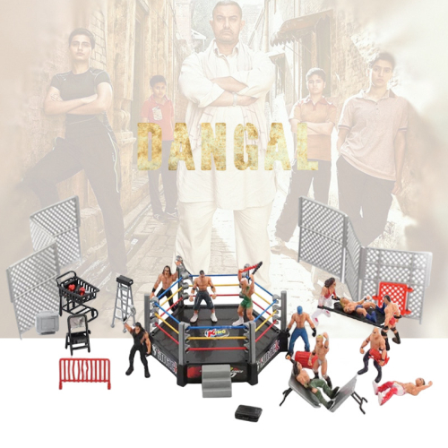 33pcs Wrestler Wwe Warriors Toys Kid Wrestling Playset Miniature Figure ...