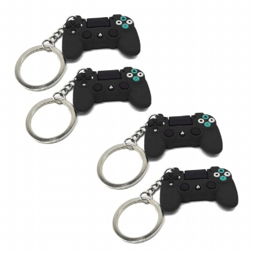 4Pcs Durable PVC Video Game Controller Handle Pendant Keychain Game ...
