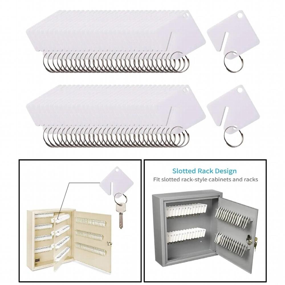 Durable Slotted Rack Key Tags with Name Tag Key Identify Tags Luggage ...