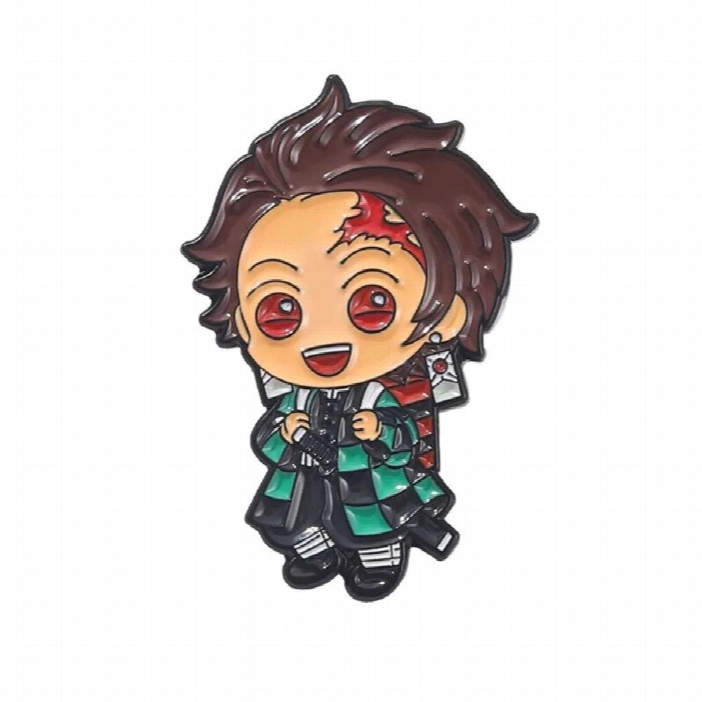 Anime Demon Slayer Kimetsu No Yaiba Enamel Pin Figures Tanjiro Nezuko ...