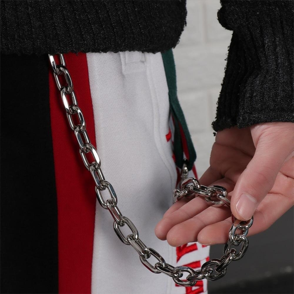 Punk Hip-hop leather Belts Waist Chain Male Pants Chain Wallet Chain ...
