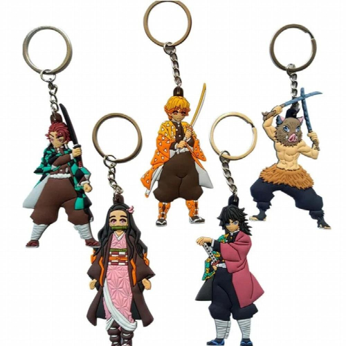 Demon Slayer: Kimetsu no Yaiba Figure Keychain Kamado Tanjirou Nezuko ...