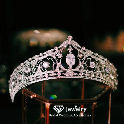 CC Wedding Crown Women Accessories Engagement Hair Ornaments Bridal ...