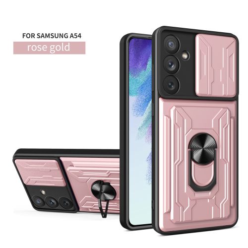 Magnetic Phone case For Samsung Galaxy with Card slot, Slide Camera ...