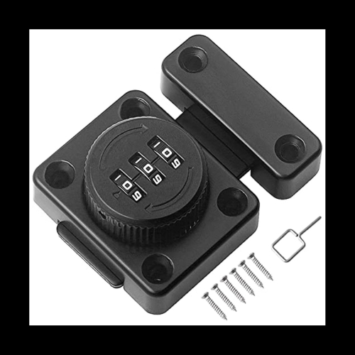 Mechanical Keyless Cabinet Lock, Swivel Drawer Lock (Black) on OnBuy