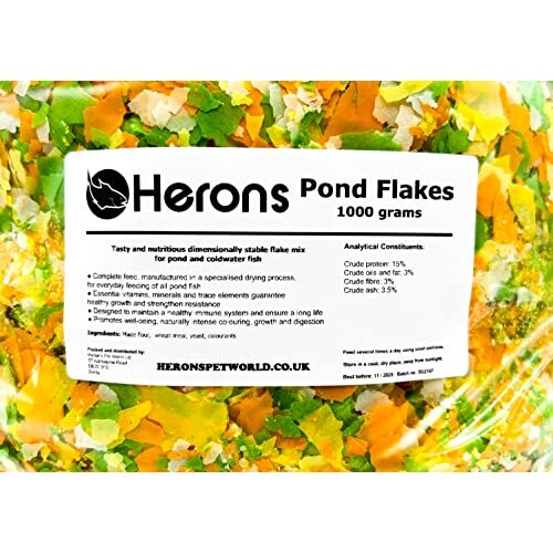 HERONS - Pond Flakes - For Koi, Carp and Other Pond and Coldwater Fish ...