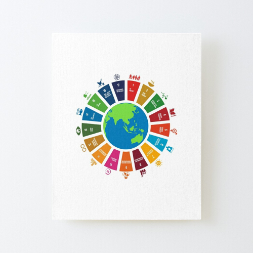 Canvas Print Only UN SDGs UN Global Goals Logo United Nations ...