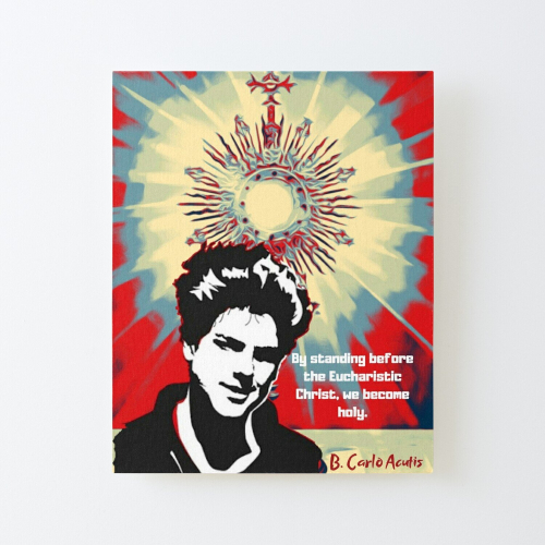 Canvas Print Only Blessed Carlo Acutis, Beato Carlo Acutis, Blessed ...
