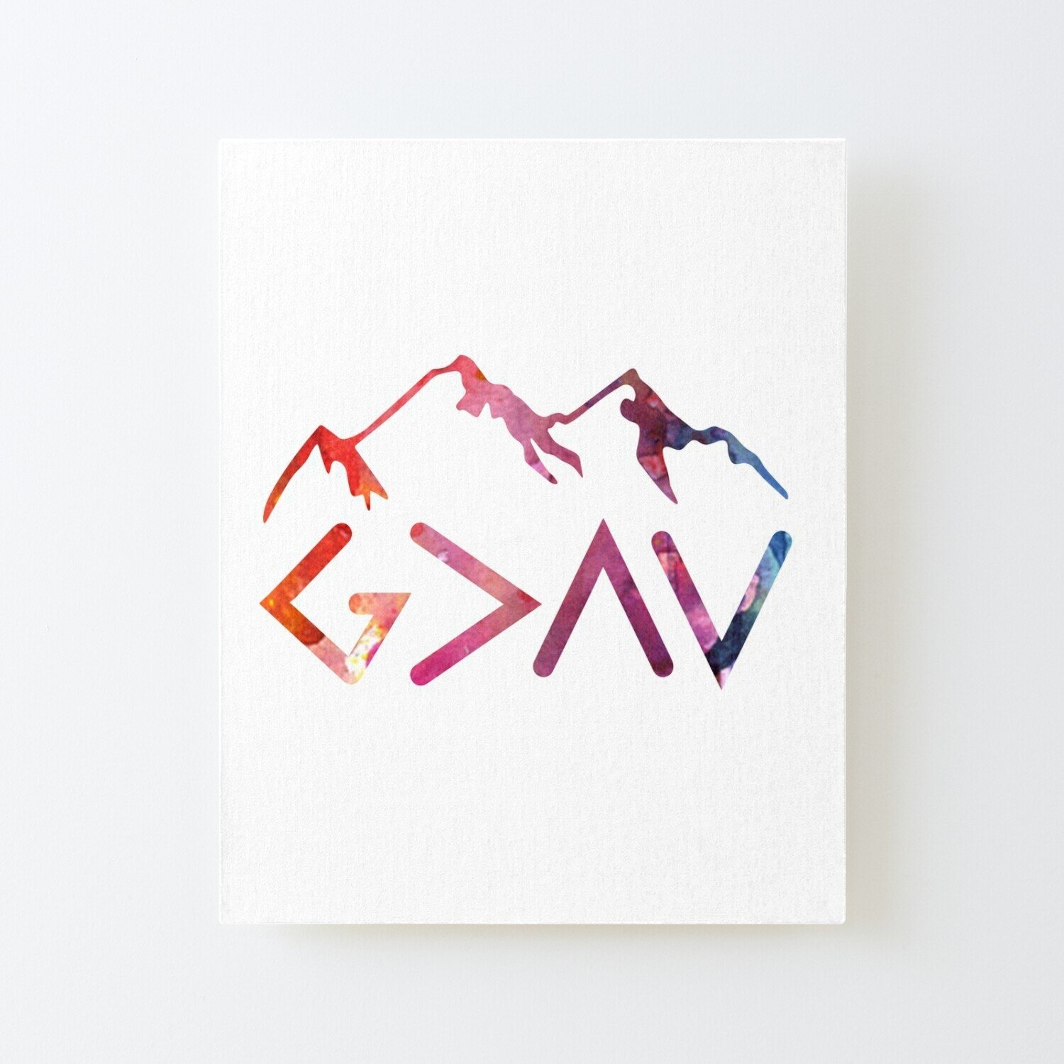 Canvas Print Only God is Greater than the Highs and Lows; Ups and Downs ...