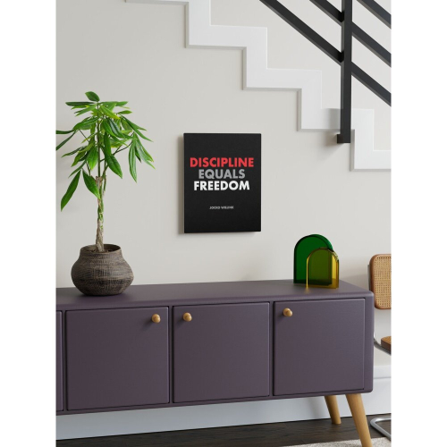Canvas Print Only "Discipline Equals Freedom" Jocko Willink Poster Wall ...