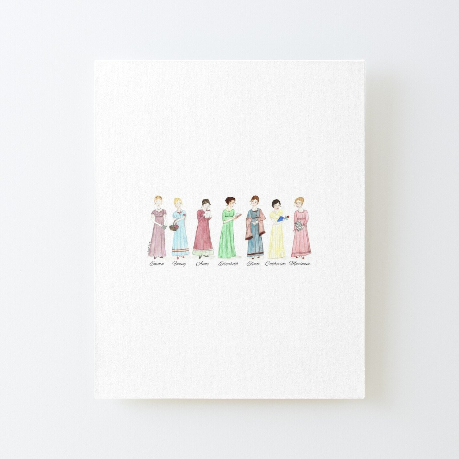 Canvas Print Only Jane Austen Heroines Poster Wall Art Room Decor 16x20 ...