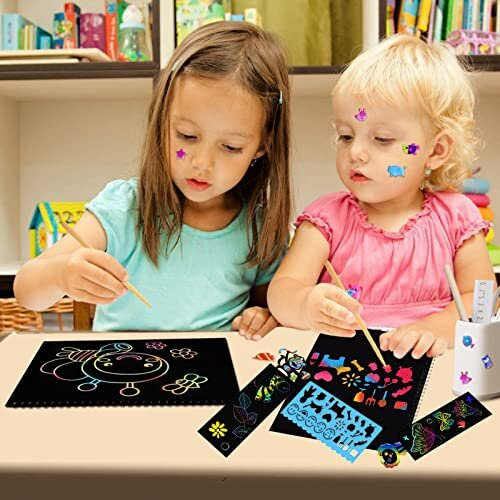Rainbow Scratch Art Toys for 3 4 5 6 7 8 9 10 Year Old Girl Gifts ...
