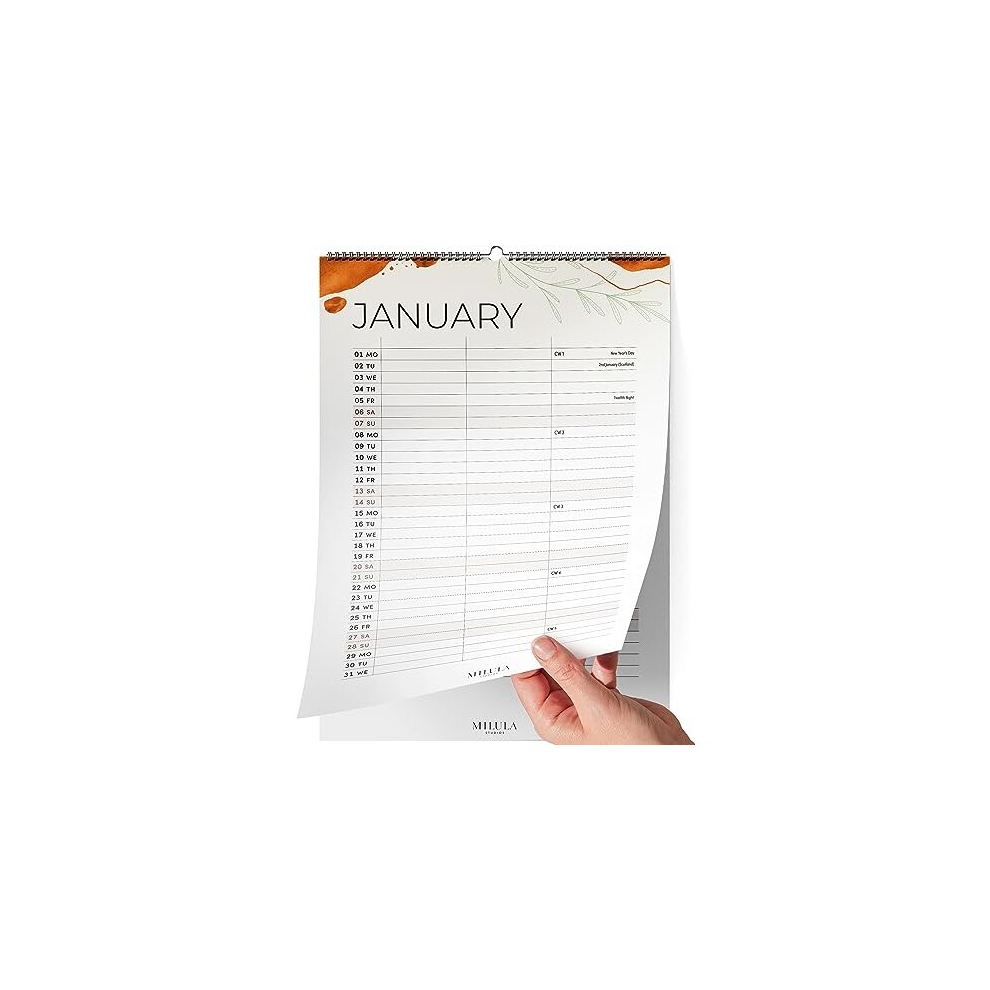 Calendar 2024 Modern Wall Calendar - Monthly 2024 Calander in A4 ...