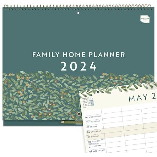 Boxclever Press Family Home Planner 2023-2024. 16 Month Family Calendar ...