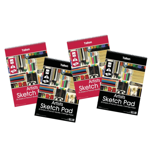 Pack of 4 Artist Sketch Pad 20 Sheets A3 Art Sketchbook | Artists ...