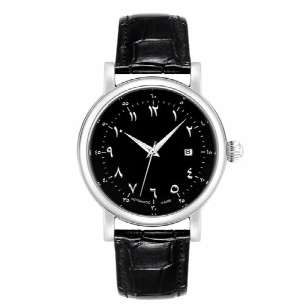 Arabic Watch Automatic Men Wristwatch Urdu Arab Numerals Male ...
