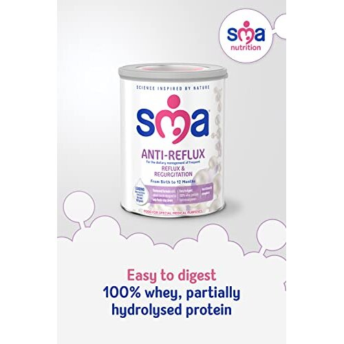 SMA Anti Reflux Baby Milk Powder Formula, From Birth, 800g (Pack of 1 ...