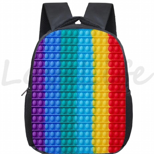 Hot POP Its Backpack 12 Inch Funny Games Kindergarten Bag Kids 3D ...