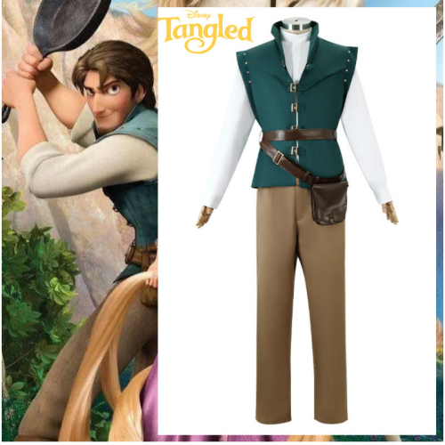 Rapunzels Tangled Adventure Flynn Rider Cosplay Costume Halloween Role ...