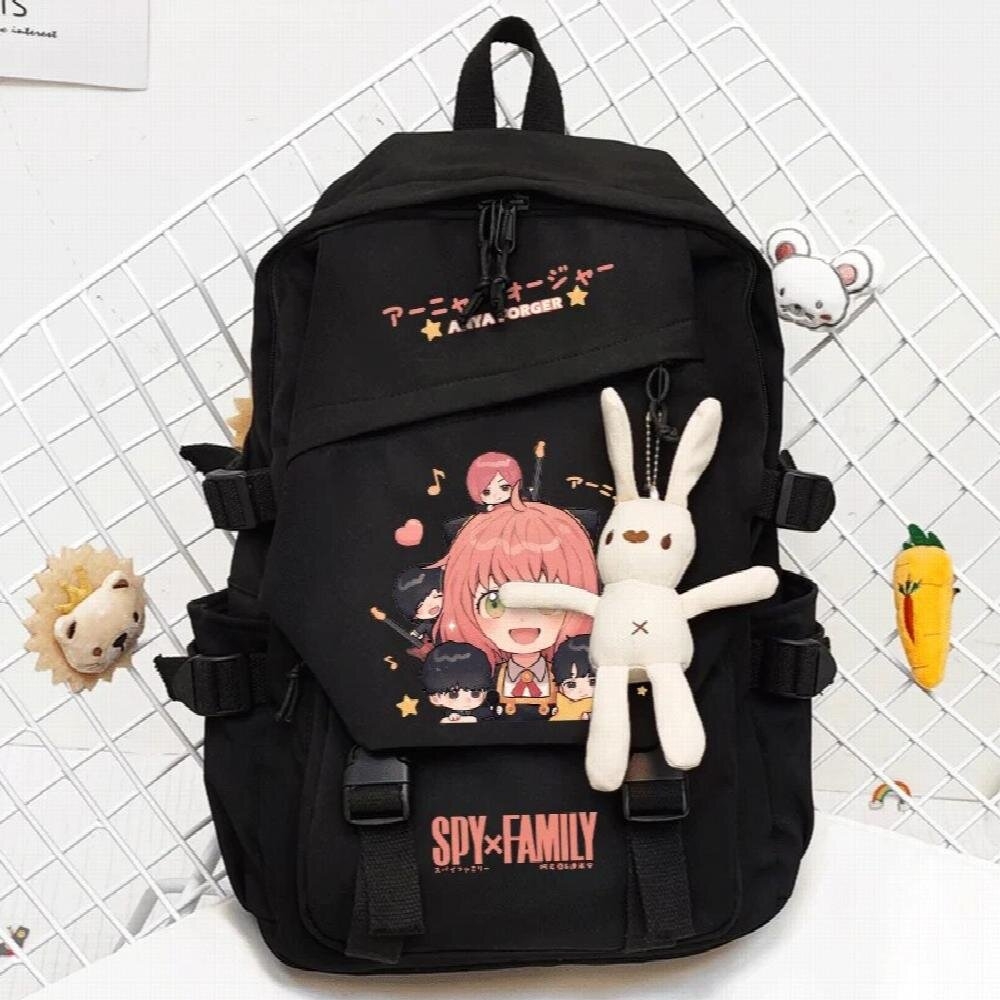 Spy x Family Anya Forger Backpack?Women Men Multi-Pocket Backpack Ins ...