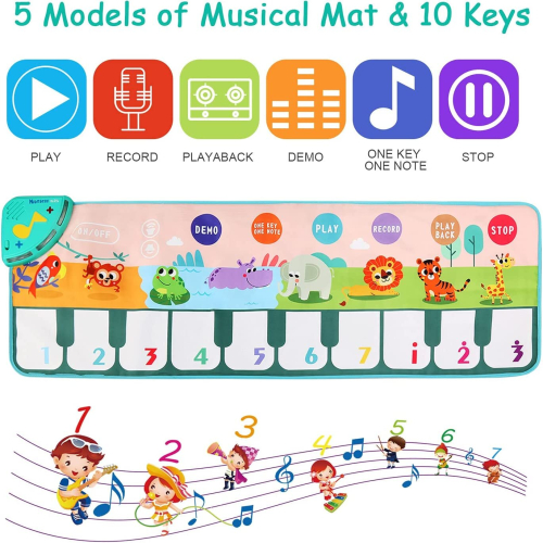 Piano Mat, Keyboard Play Mat Music Dance Mat Play Mat Floor Musical ...